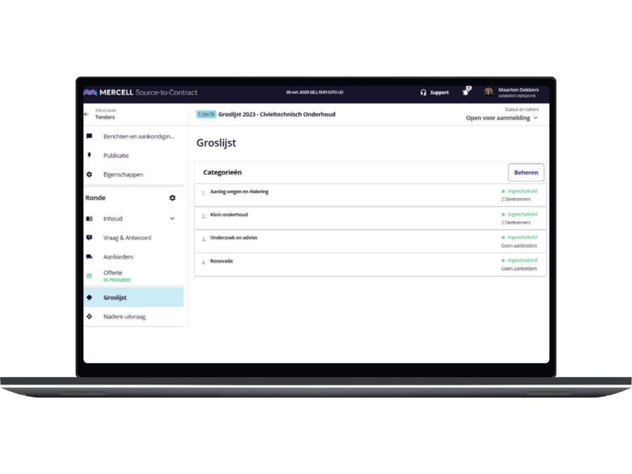 Source-to-Contract I Software voor de private sector van Mercell