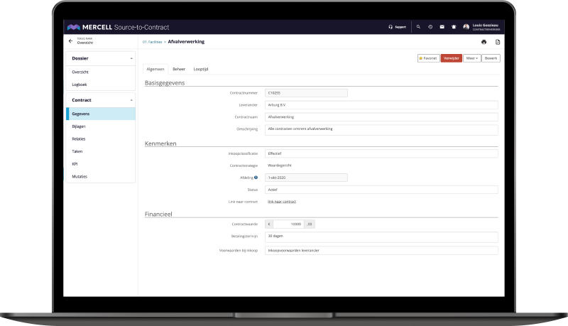 Source-to-Contract I Software voor de private sector van Mercell
